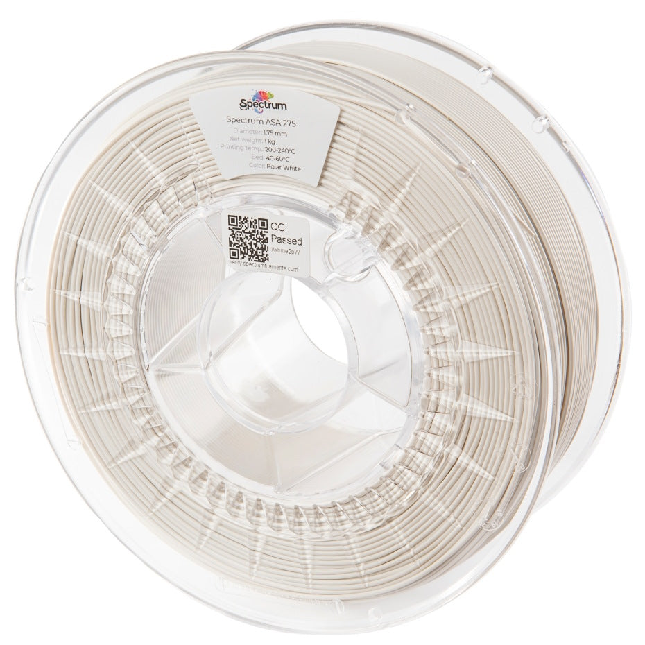 Filament ASA 275 Spectrum Blanc polaire 1.75mm 1kg - Polar White ...