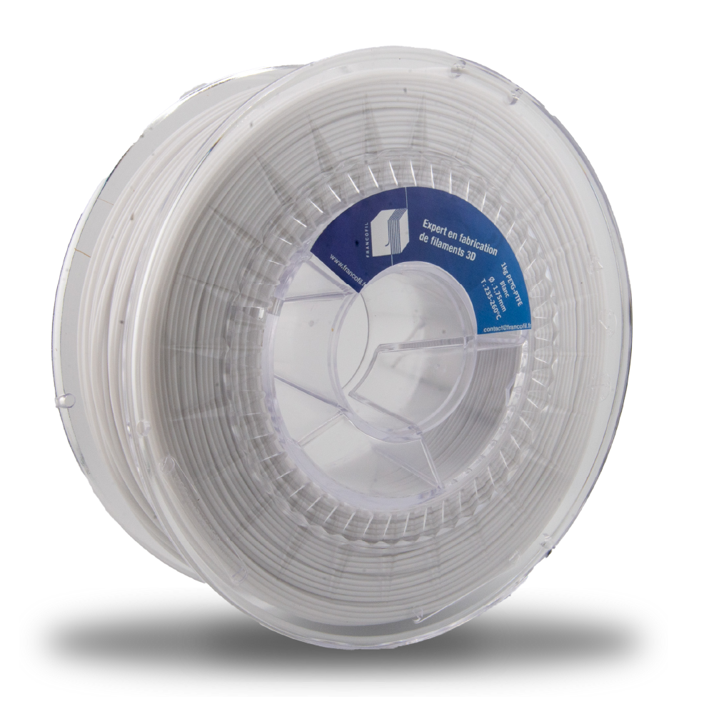 PETG-PTFE Blanc Francofil 1.75 mm 1kg — Filimprimante3D