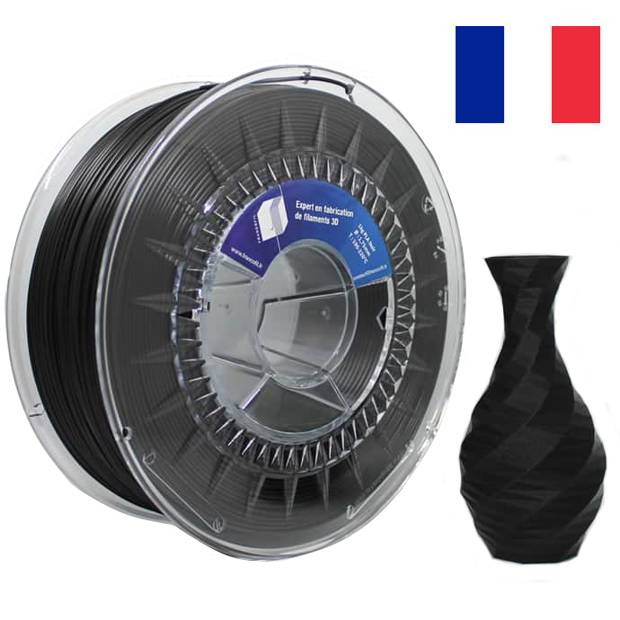 PLA Noir 1.75mm Francofil 1kg - Fabriqué en France — Filimprimante3D