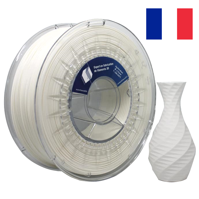 PLA Blanc 1.75mm Francofil 1kg - Fabriqué en France — Filimprimante3D