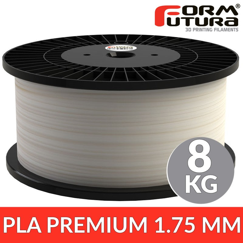 Fil Premium PLA FormFutura - 1.75 mm 8 kg Blanc — Filimprimante3D