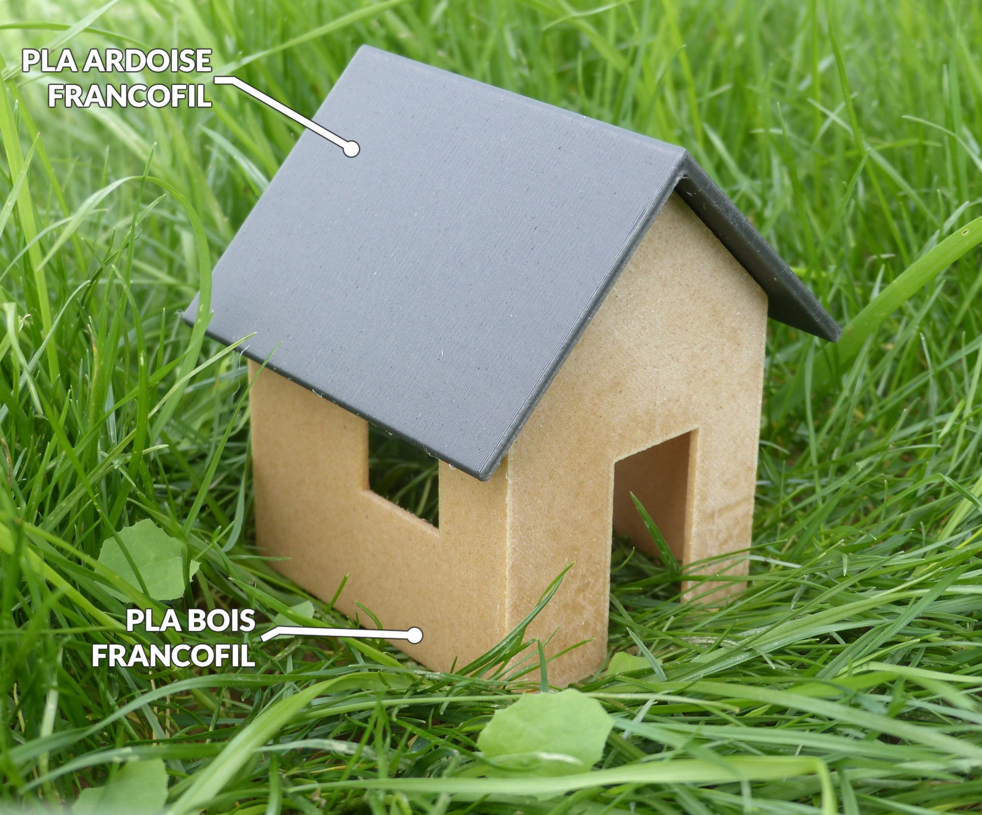 PLA Ardoise Francofil Coproduit - 1.75 mm 750g — Filimprimante3D